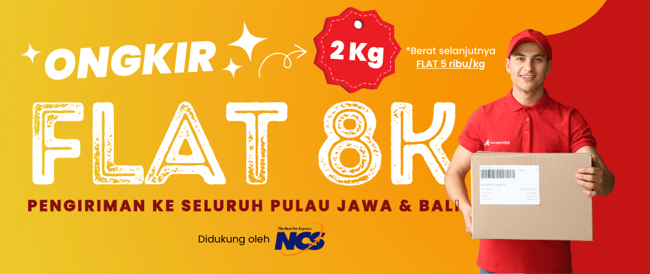JuraganCOD - Ongkir flat 8.000 per 2Kg pertama